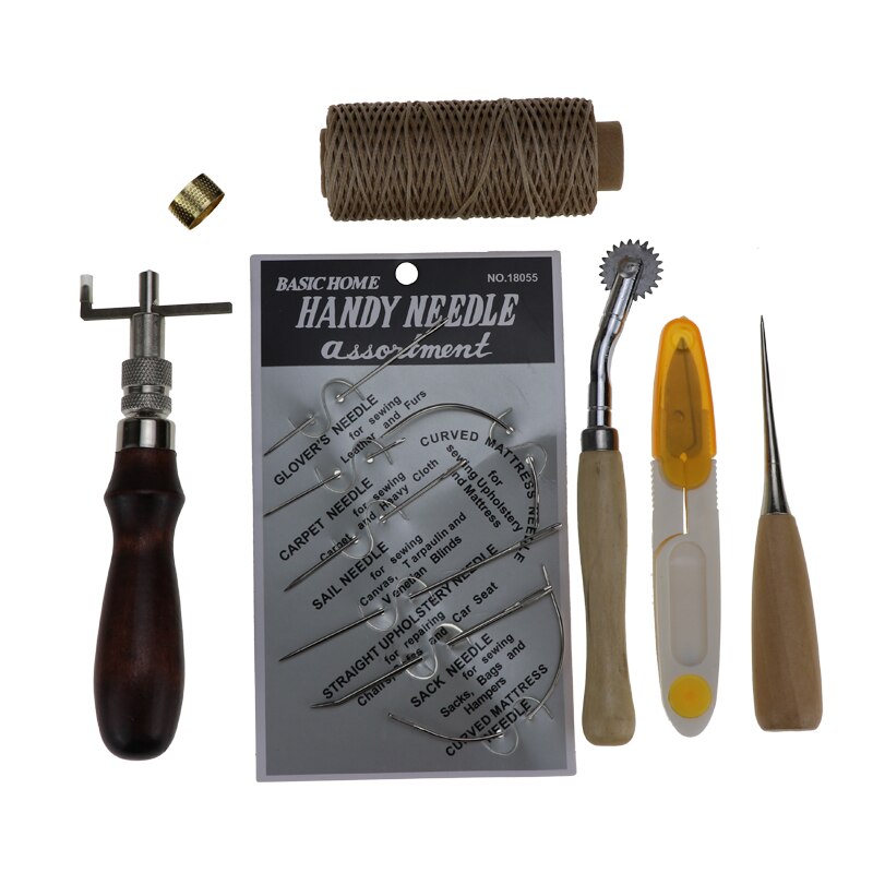 Leather Craft Tools Kit Hand Sewing Stitching Punc... – Grandado