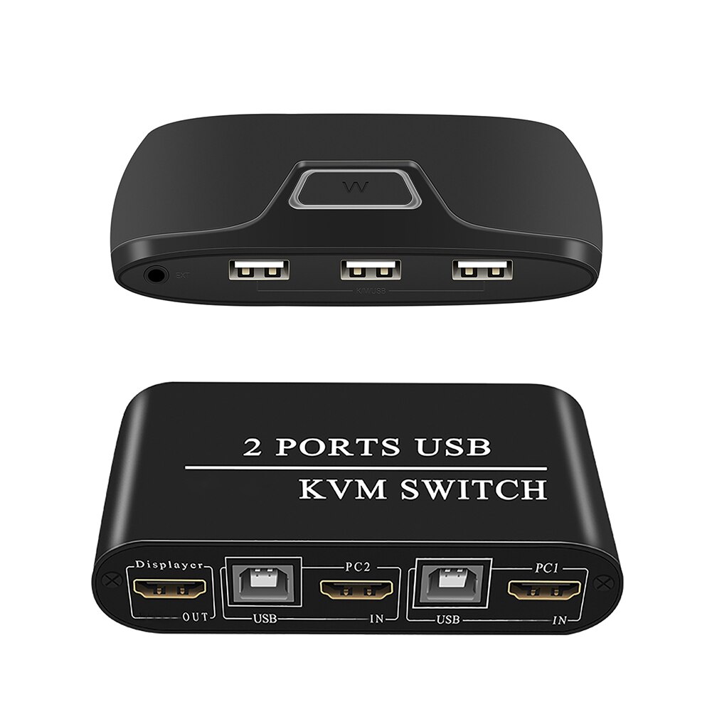 2 in 1 Switch KVM 4K HD Adapter Keyboard Mouse Spl... – Vicedeal