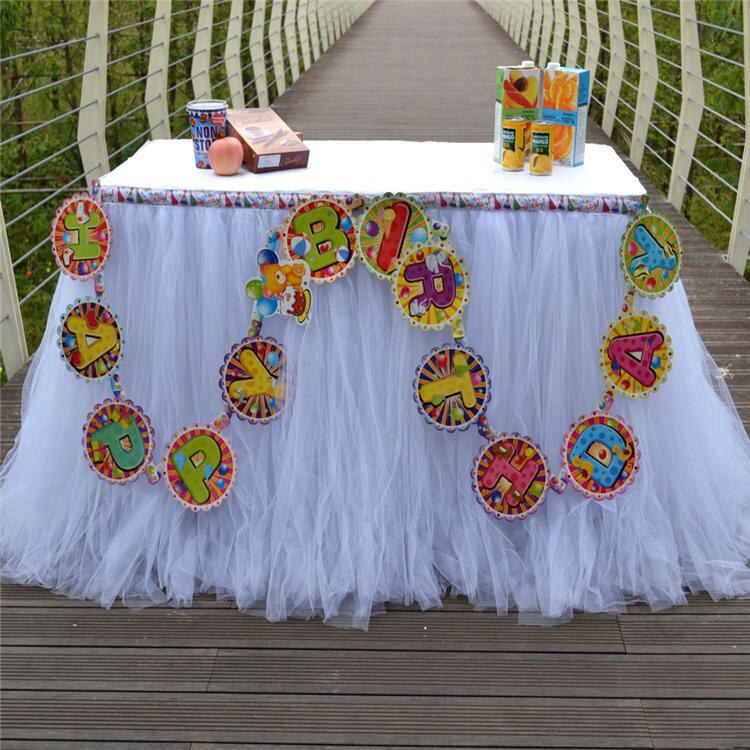 Multicolor Tafel Rok Servies Doek Bruiloft Tutu Tu... – Vicedeal