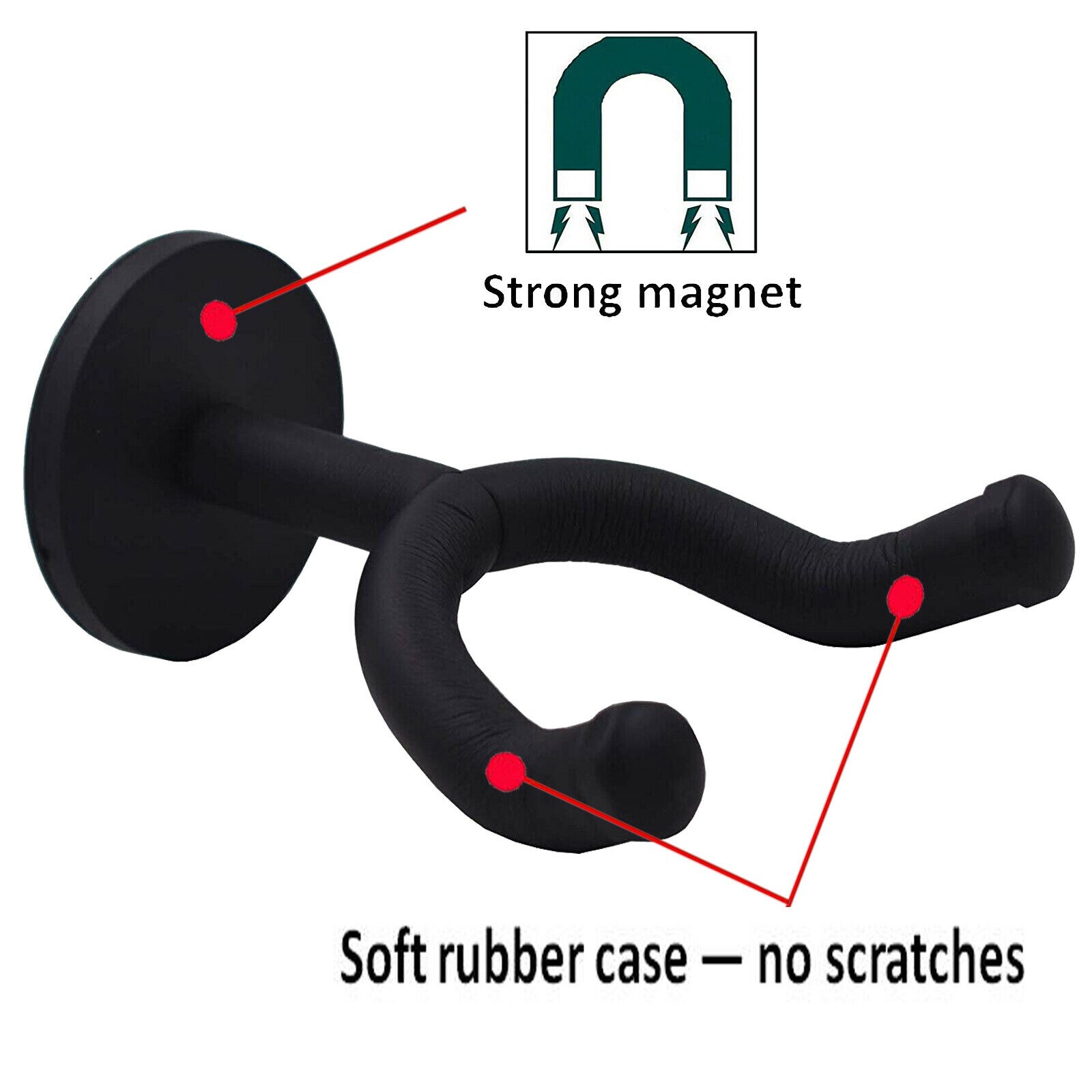 Magnetic Guitar Hanger Bracket Holder Display Stan... – Vicedeal