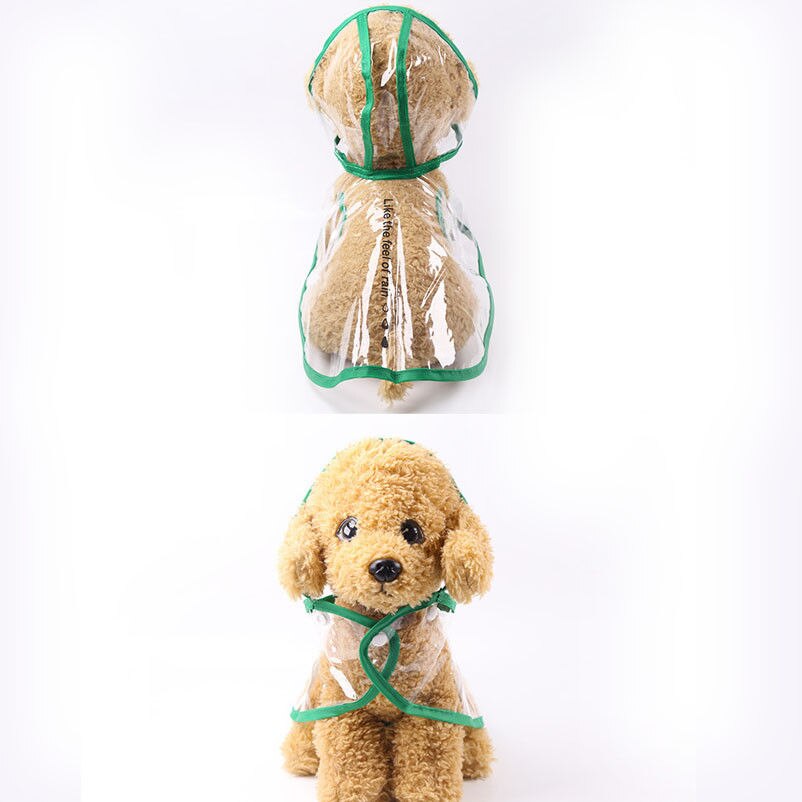 Transparent Pet Rain Coat for Dogs Pet Jacket Cute... – Vicedeal
