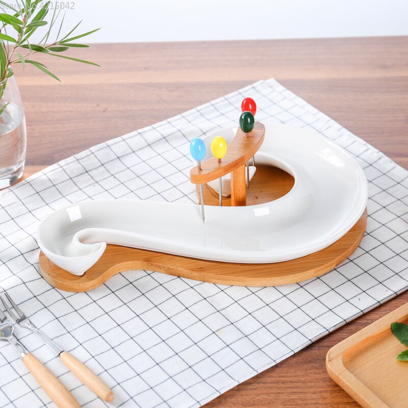 Japanese snail fruit plate ceramic dried fruit pla... – Vicedeal