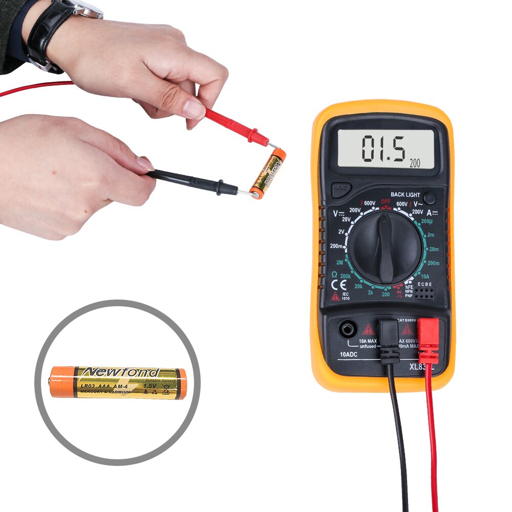DEKO Digital LCD Multimeter Backlight Data Voltmet... – Grandado