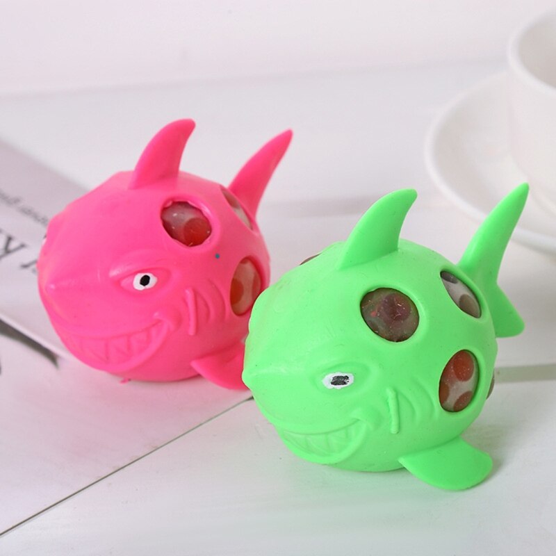 87HD Stress Relief Shark Grape Rubber Mesh Ball St... – Vicedeal