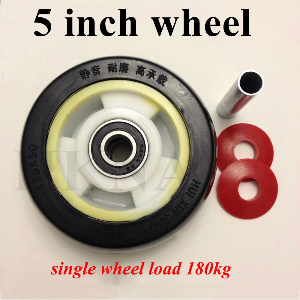 5 Inch 125mm Rubber Wheel 125x50 Solid Wheel 5&quo... – Vicedeal
