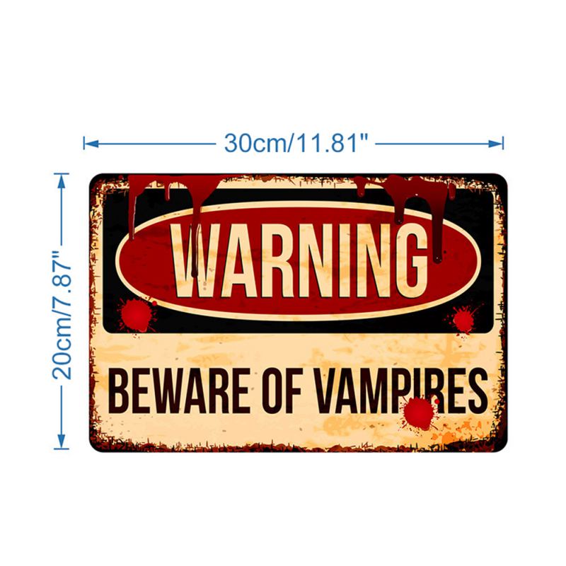 Halloween Bloody Restroom Sign Warning Stickers Se... – Grandado
