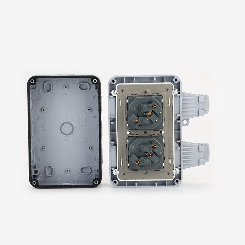 EU 2Power Socket IP66 Weatherproof Wall Power Sock... – Grandado