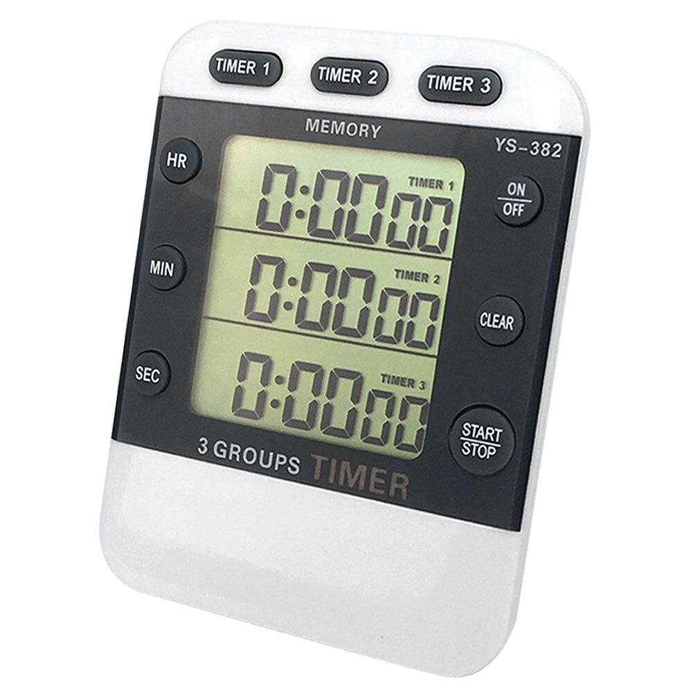 Square 3-way Kitchen Timer High Digital Display Co... – Vicedeal