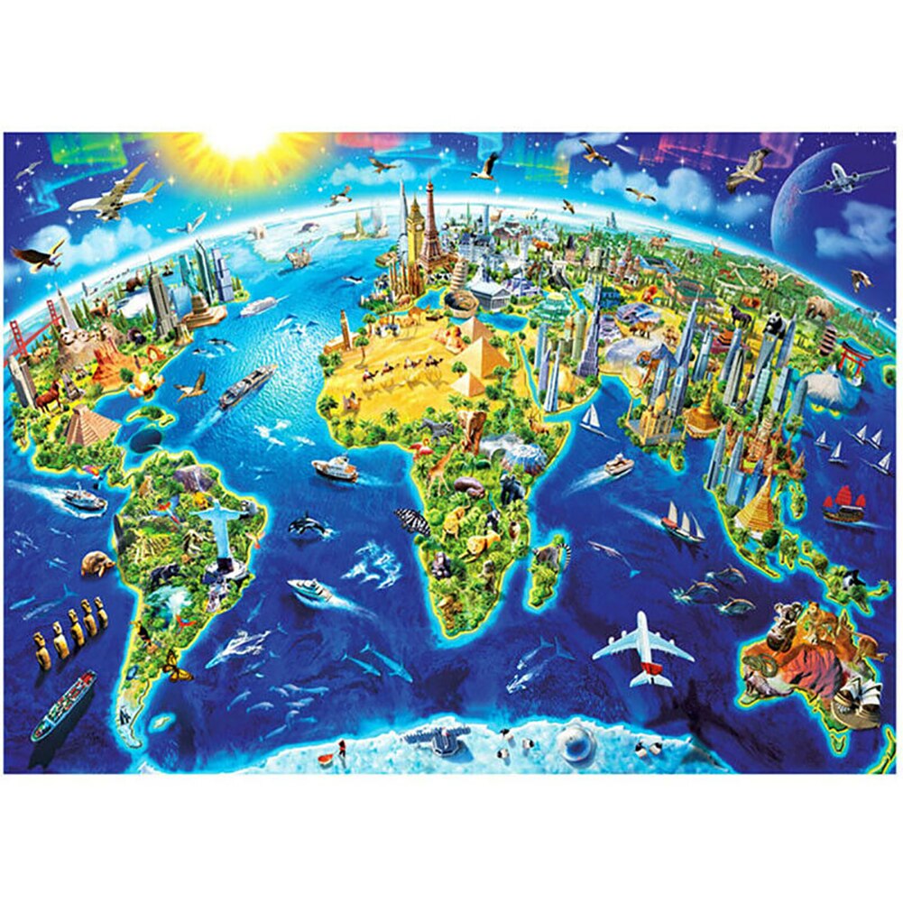 1000 Pieces Thickened Paper Jigsaw Puzzle Educatio... – Grandado