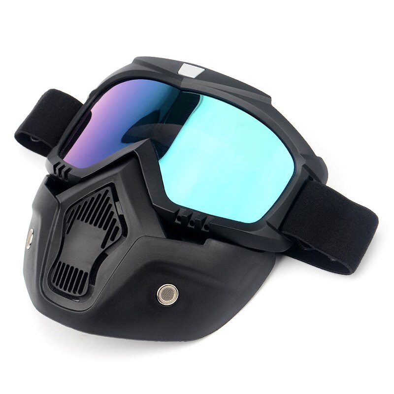 Motorcycle Goggles Mask Detachable Goggles And Mou... – Grandado