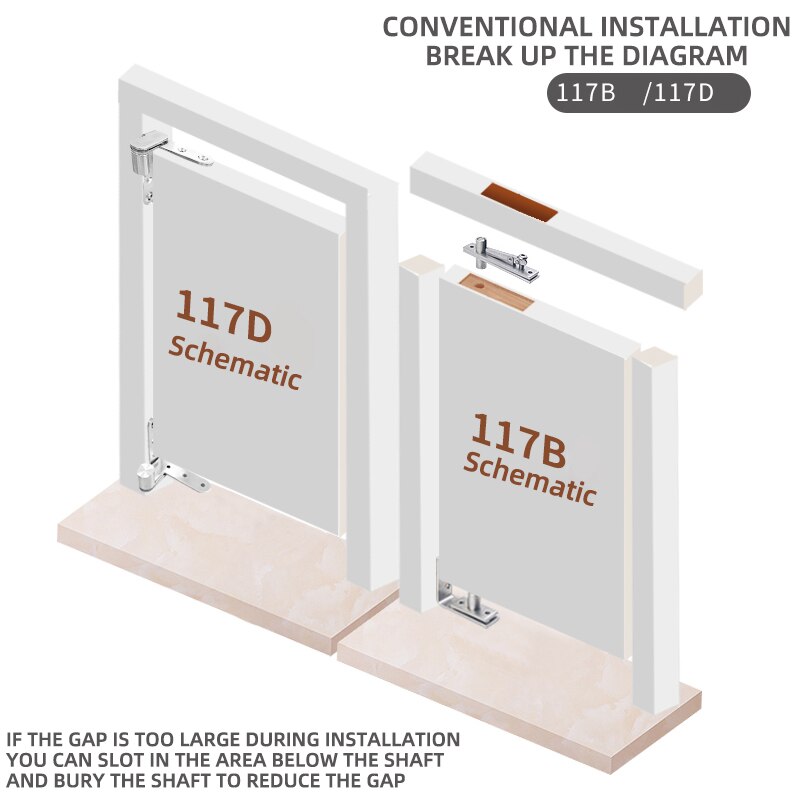 BETOCI edelstahl 360 grad drehtür scharnier up und... – Vicedeal