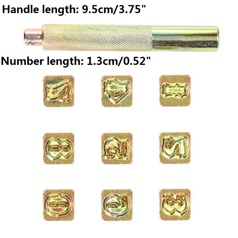 36pcs Alphabet Number Leather Stamp Punch Set DIY ... – Vicedeal