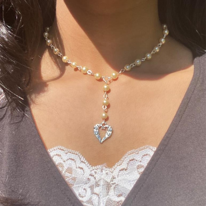 Collar de perlas de y2k de , Collar de hadas de ba... – Grandado