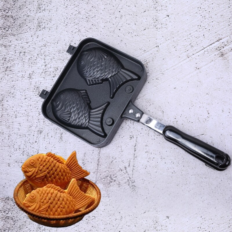 2 Molds Taiyaki Fish Shaped Waffle Pan Non-stick B... – Vicedeal