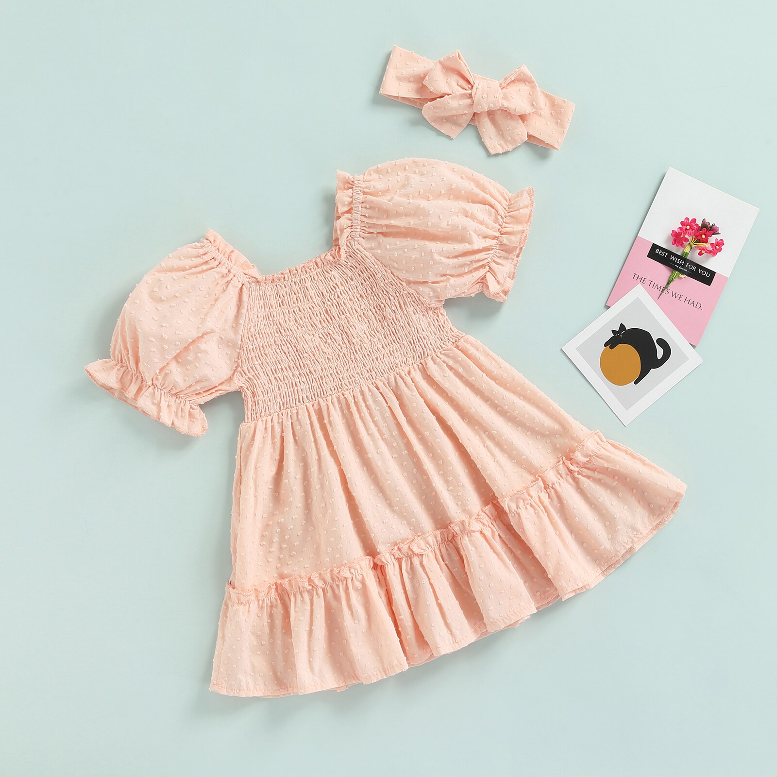 1-4Years Toddler Kids Girls Princess Dress Solid C... – Vicedeal