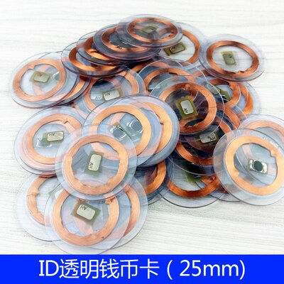 TK4100 EM4100 transparent coin tags 125KHz RFID ID... – Grandado