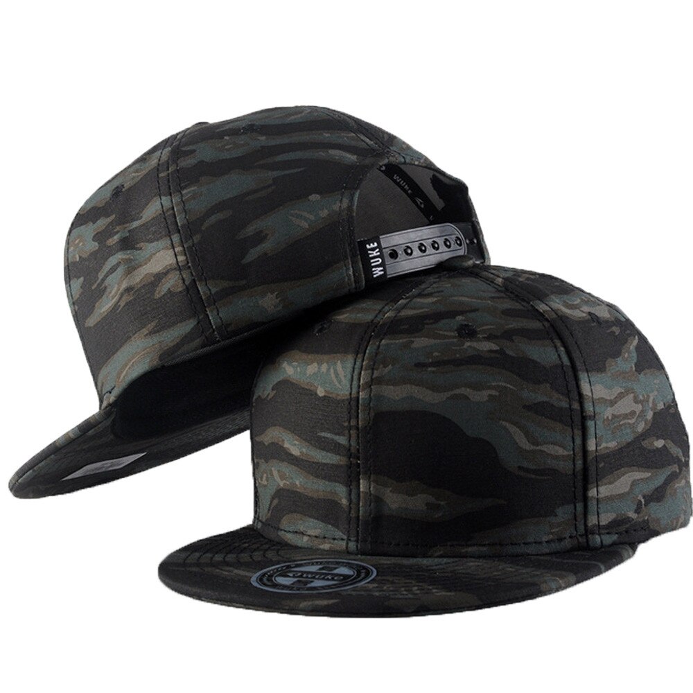 Camouflage Baseball hat snapback polyester cap bla... – Vicedeal