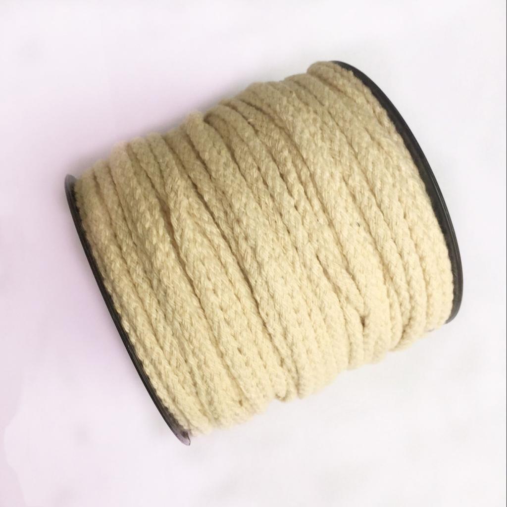 50M 100% COTTON PIPING CORD ROPE UPHOLSTERY CUSHIO... – Grandado