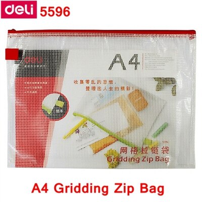 5PCS/LOT Deli A4 A5 A6 B5 Gridding zip bag mixed c... – Vicedeal