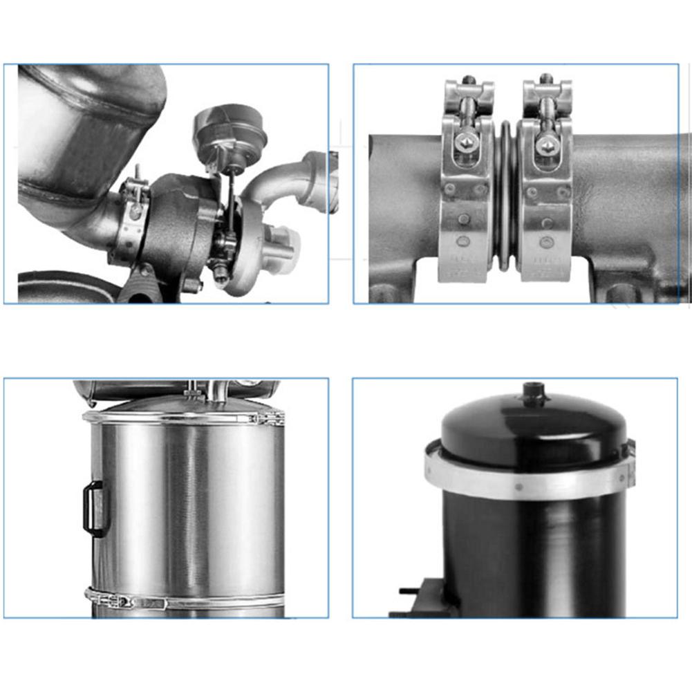 Universal 3-inch Stainless Steel Hose Flange Clamp... – Grandado