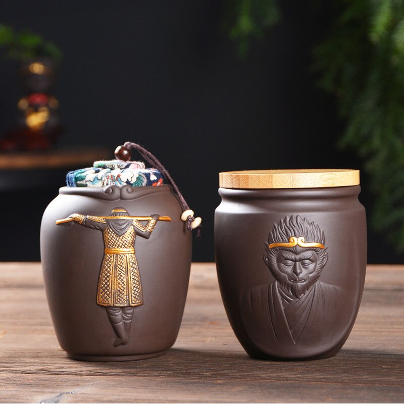 Retro purple sand teapot Sun Wukong household smal... – Vicedeal