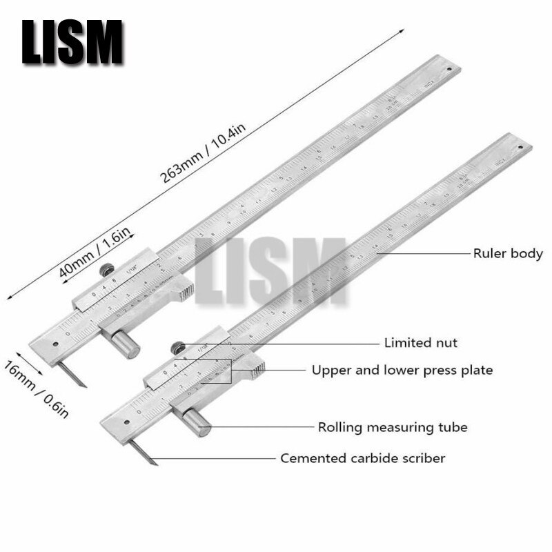 0-200mm 250mm 300mm 400mm Stainless steel Parallel... – Grandado