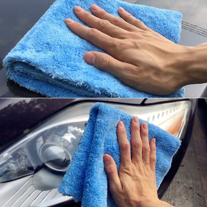 Blue Car Care Cleaning Cloth Microfiber Washing Dr... – Grandado