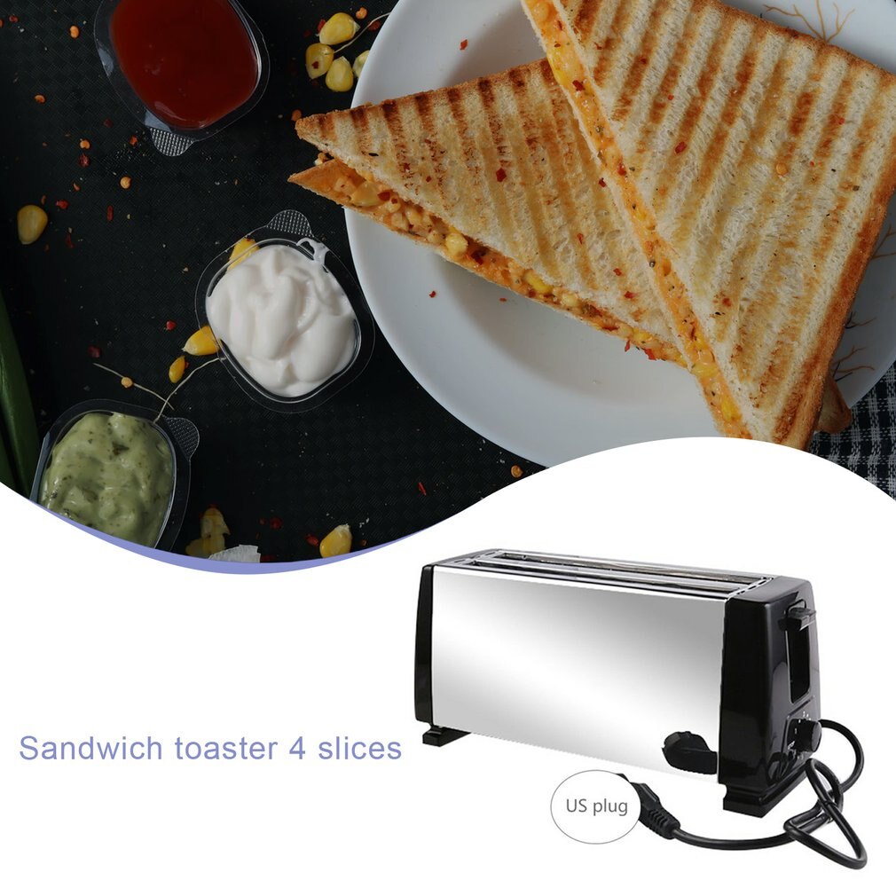1 Pcs Sandwich Toaster 4 Slices Multi-function Bre... – Grandado