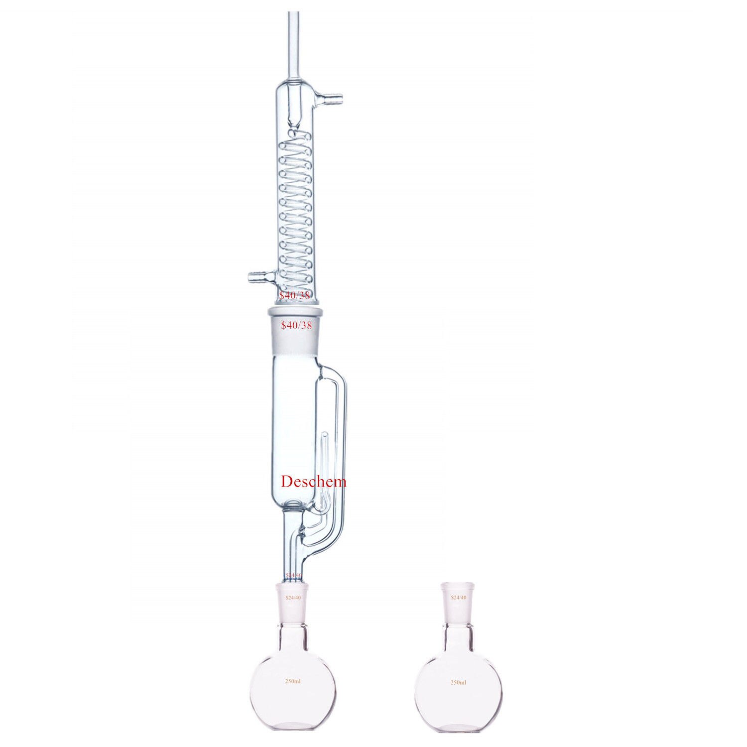 250ml,24/40,Soxhlet Extractor W/Graham Condenser &... – Grandado