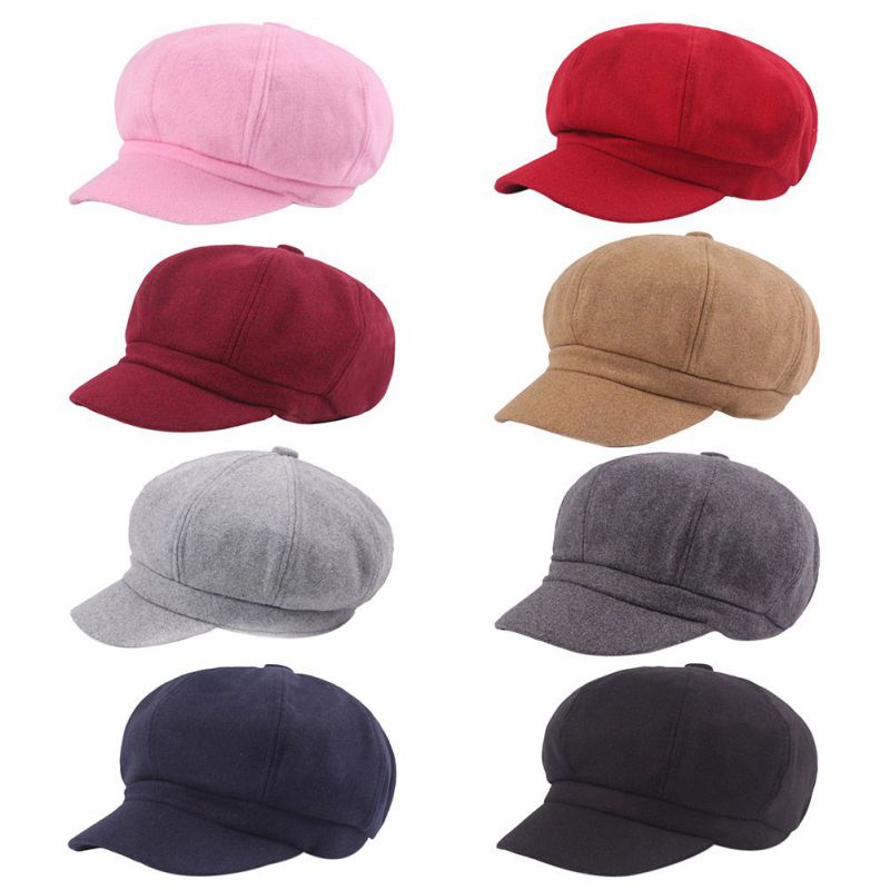 Men Women Octagonal Hats Black British Painters Ha... – Vicedeal