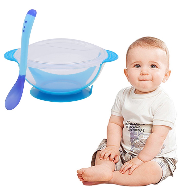Baby Feeding Bowl With Sucker & Temperature Sensin... – Vicedeal