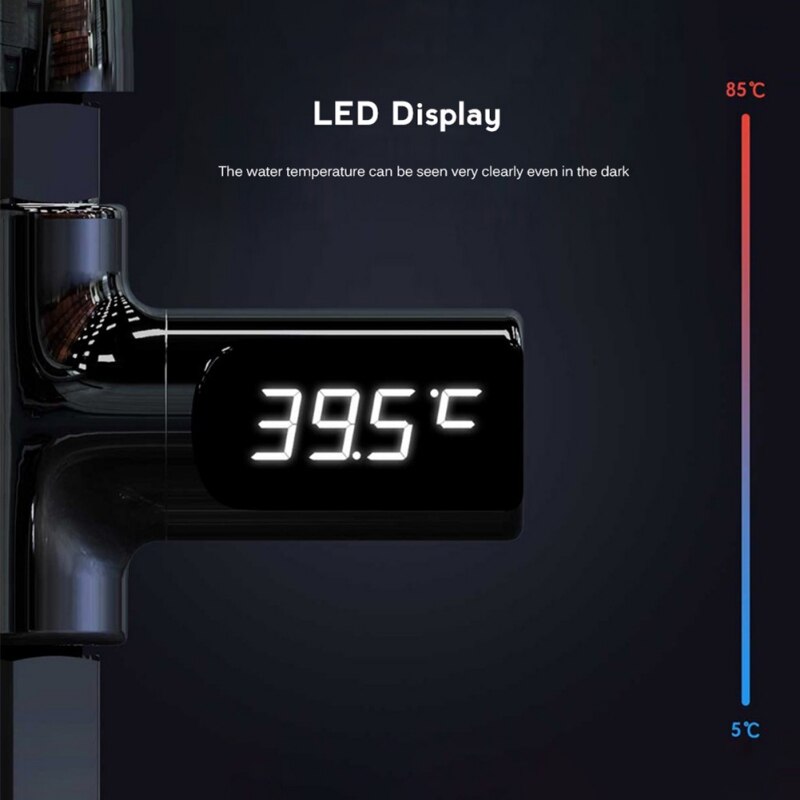 LED Display Water Shower Thermometer Self-Generati... – Vicedeal