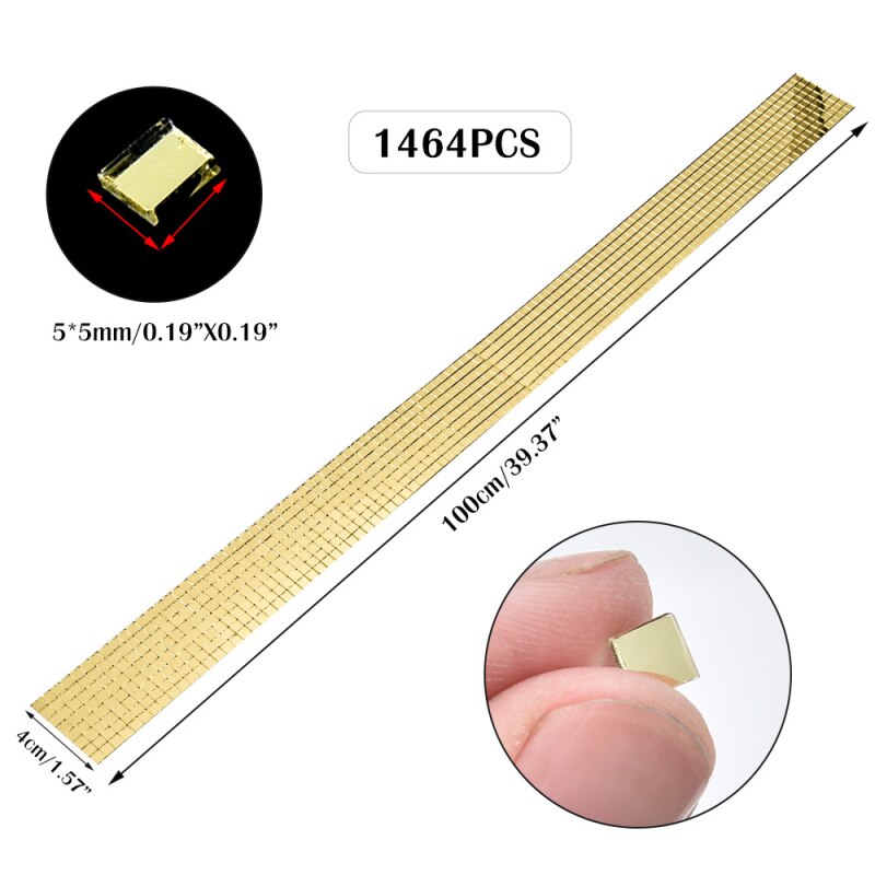 Real Glass Mirror Mosaic Tiles For DIY Handmade Cr... – Grandado