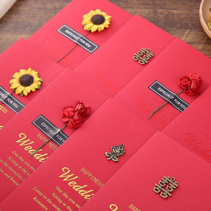5 pieces Wedding invitation wedding invitation ret... – Grandado