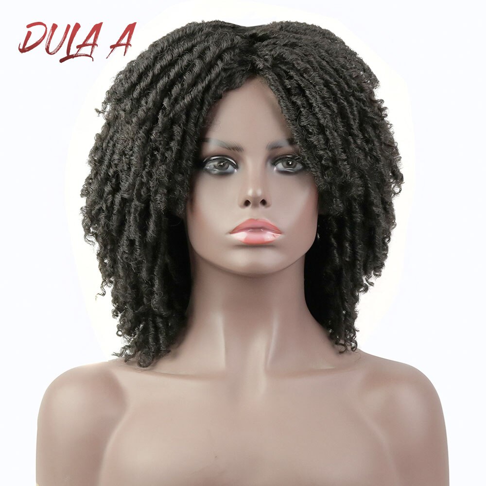 14 inch Dreadlock Hair Wig Soft Short Synthetic Wi... – Grandado