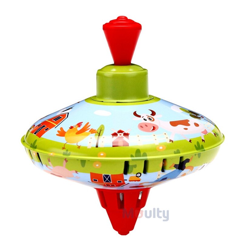 Moulty Classic Spinning Tin Top Toy Children Educa... – Grandado