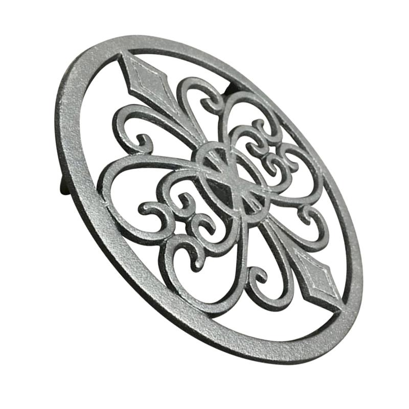 Thick Cast Iron Trivet Decorative Round Trivet Mat... – Grandado