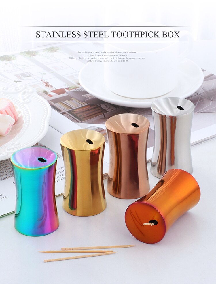 Stainless Steel Toothpick Holder Household Living ... – Vicedeal