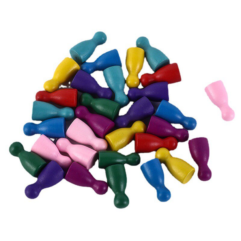 10Pcs/Set Chess Pieces Wood Pawn/Chess Card Pieces... – Grandado