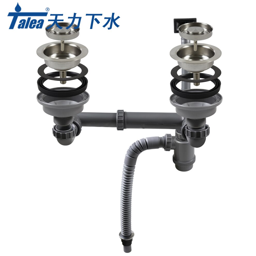 Talea Double Sink basin Waste Kit strainer with ho... – Grandado