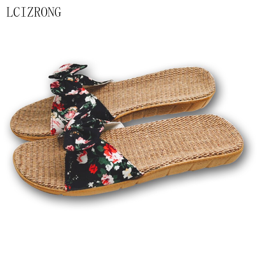 LCIZRONG Summer 6 Colors Flax Home Slippers Women ... – Grandado
