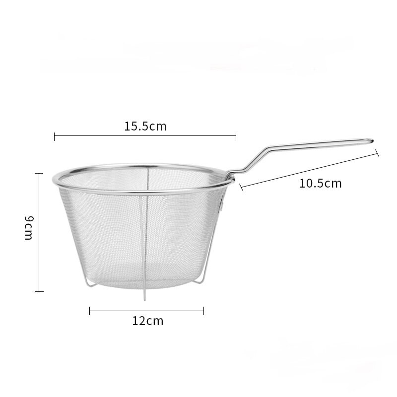 Frying Cooking Tools Stainless Steel Folding Deep ... – Vicedeal