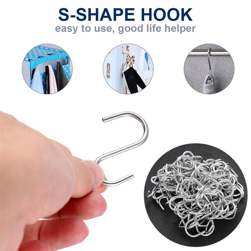 100pcs Rvs S Vormige Haken Keuken Lepel Pan Pot Ge... – Grandado