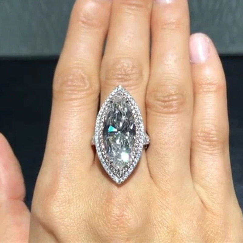 Huitan Hyperbole Marquise Shaped CZ Rings for Wome... – Vicedeal