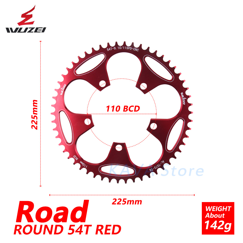 WUZEI Road bike Round Narrow Wide Sprockets 110 BC... – Grandado