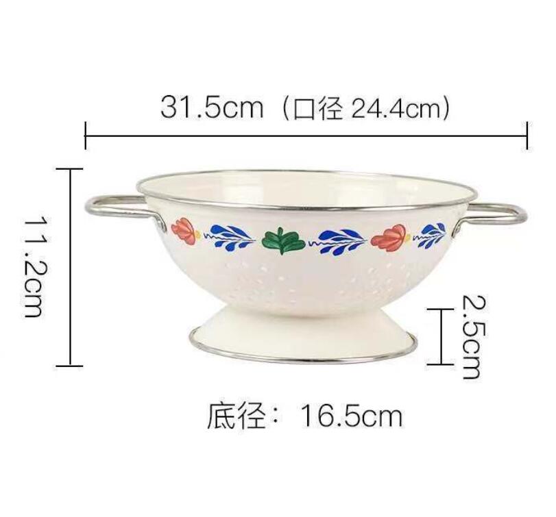 Retro Vegetable Fruit Basket Bowl Kitchen Metal Wa... – Vicedeal