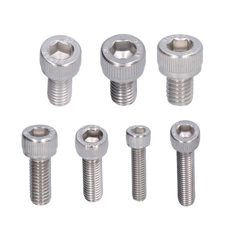 30Pcs M6 Screw Bolts 304 Stainless Steel A2-70 Hex... – Vicedeal