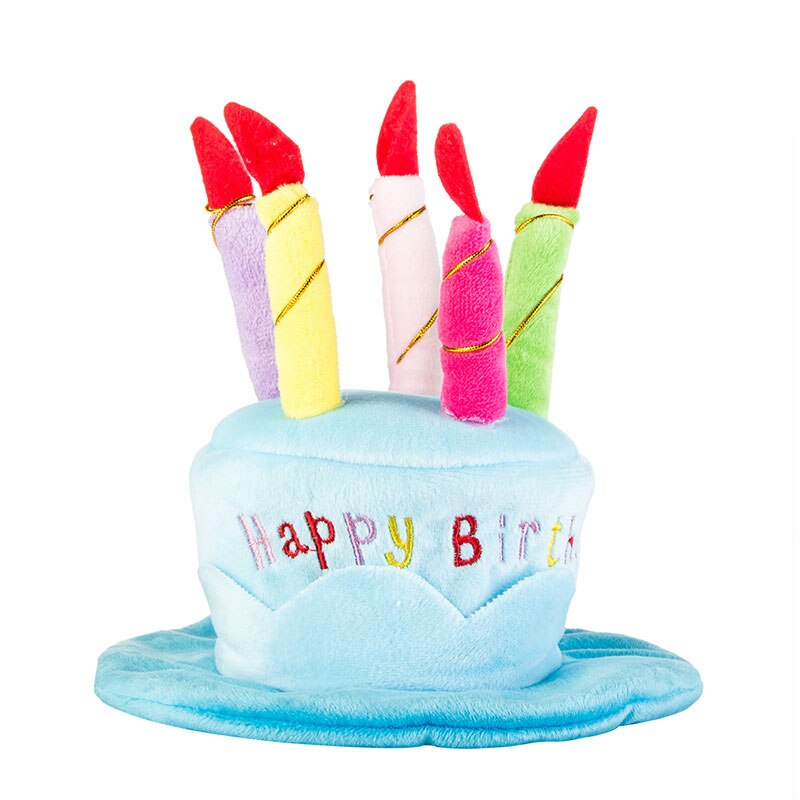 Cute Dog Cat Birthday Cake Hat Pet Cap Pet Hat wit... – Grandado