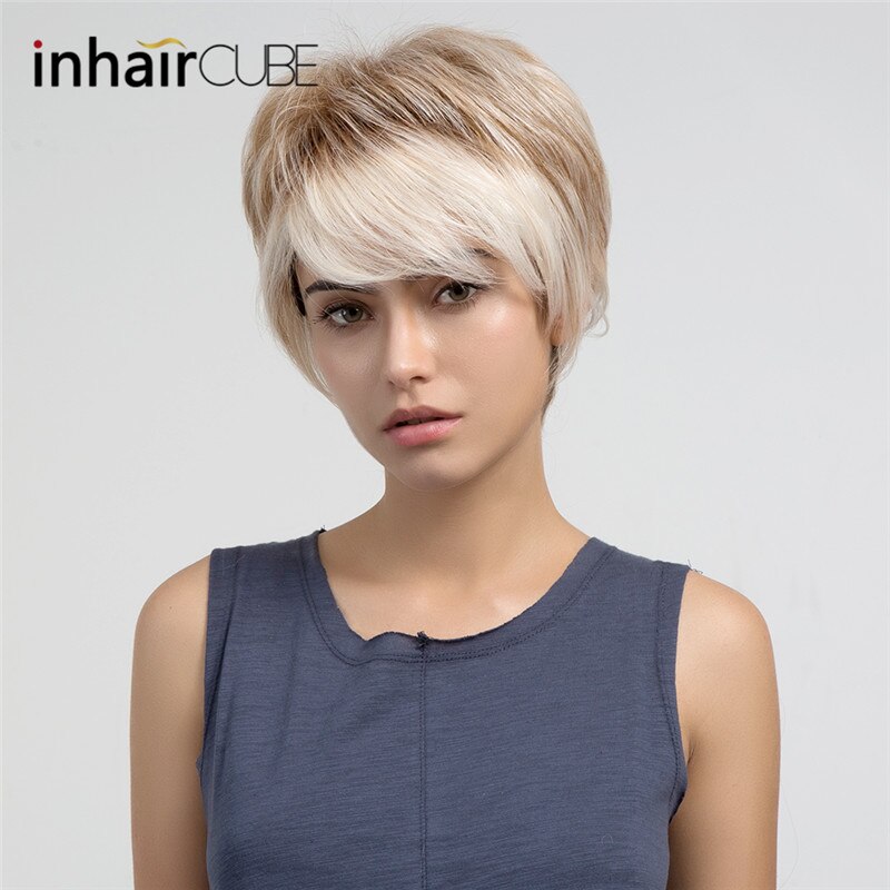 Inhair Cube 10 Inch Women Ombre Long Straight Mixe... – Grandado