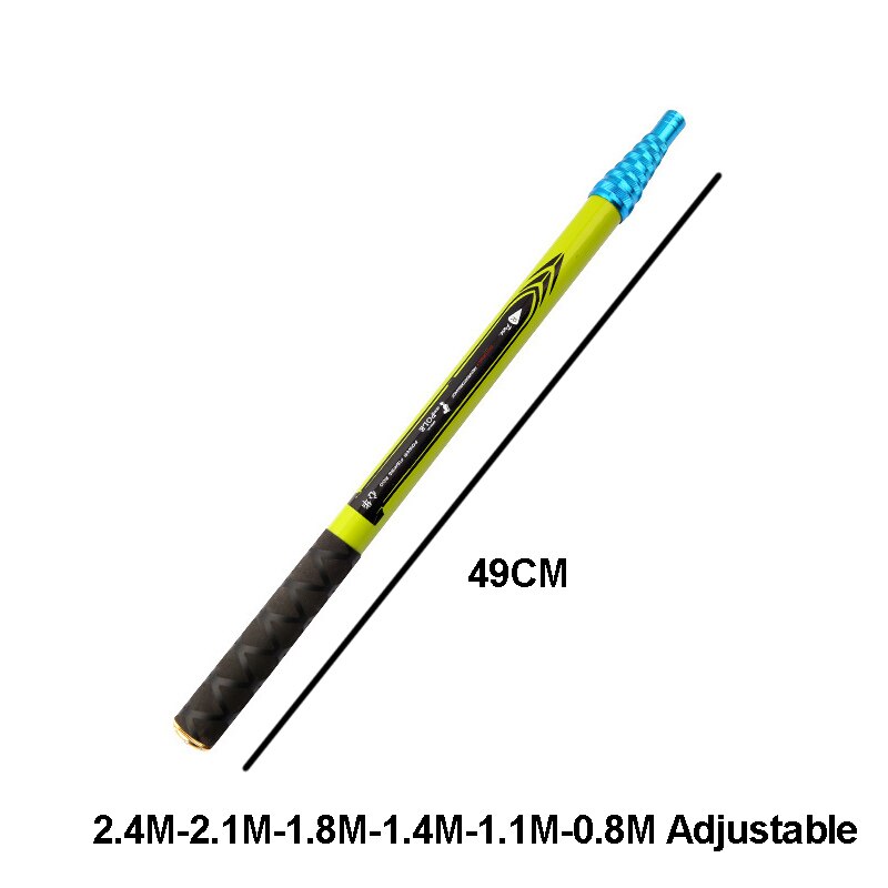 2.4M/2.7M Adjustable Fishing Brail Net Pole Carbon... – Grandado